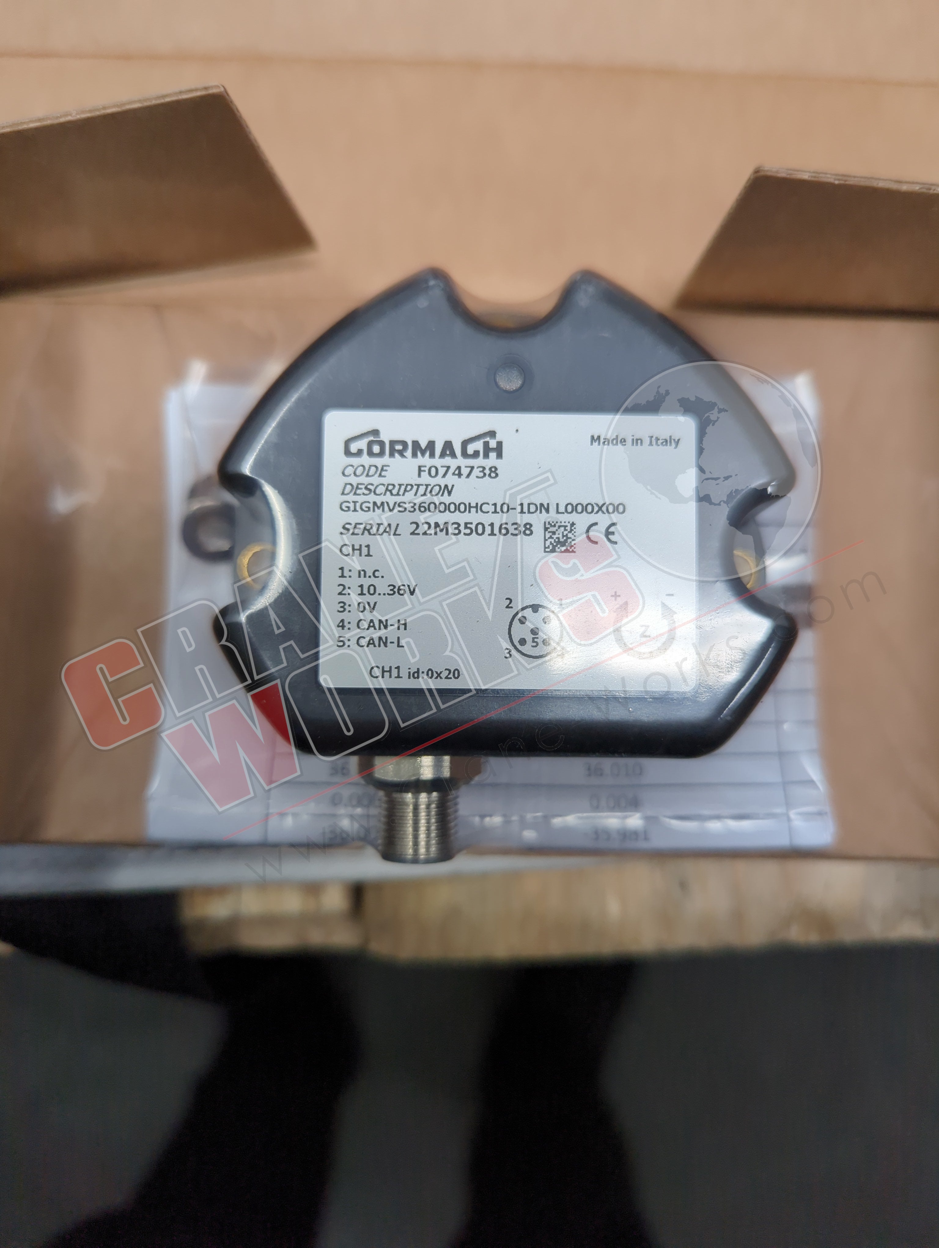 09190399 | New Second Boom Angle Sensor – CraneWorks