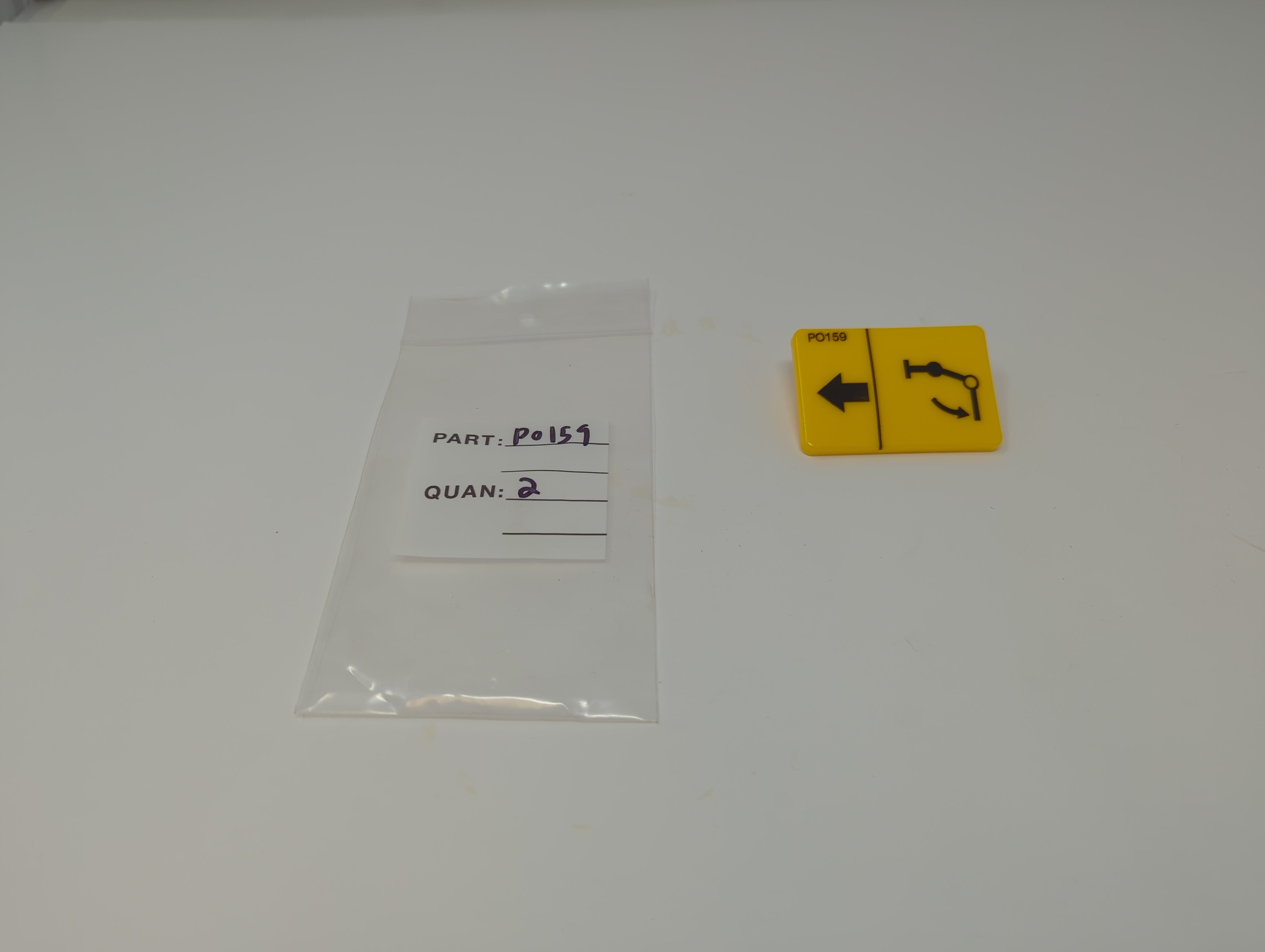 PO159 | New Yellow Placard - Outer Boom – CraneWorks