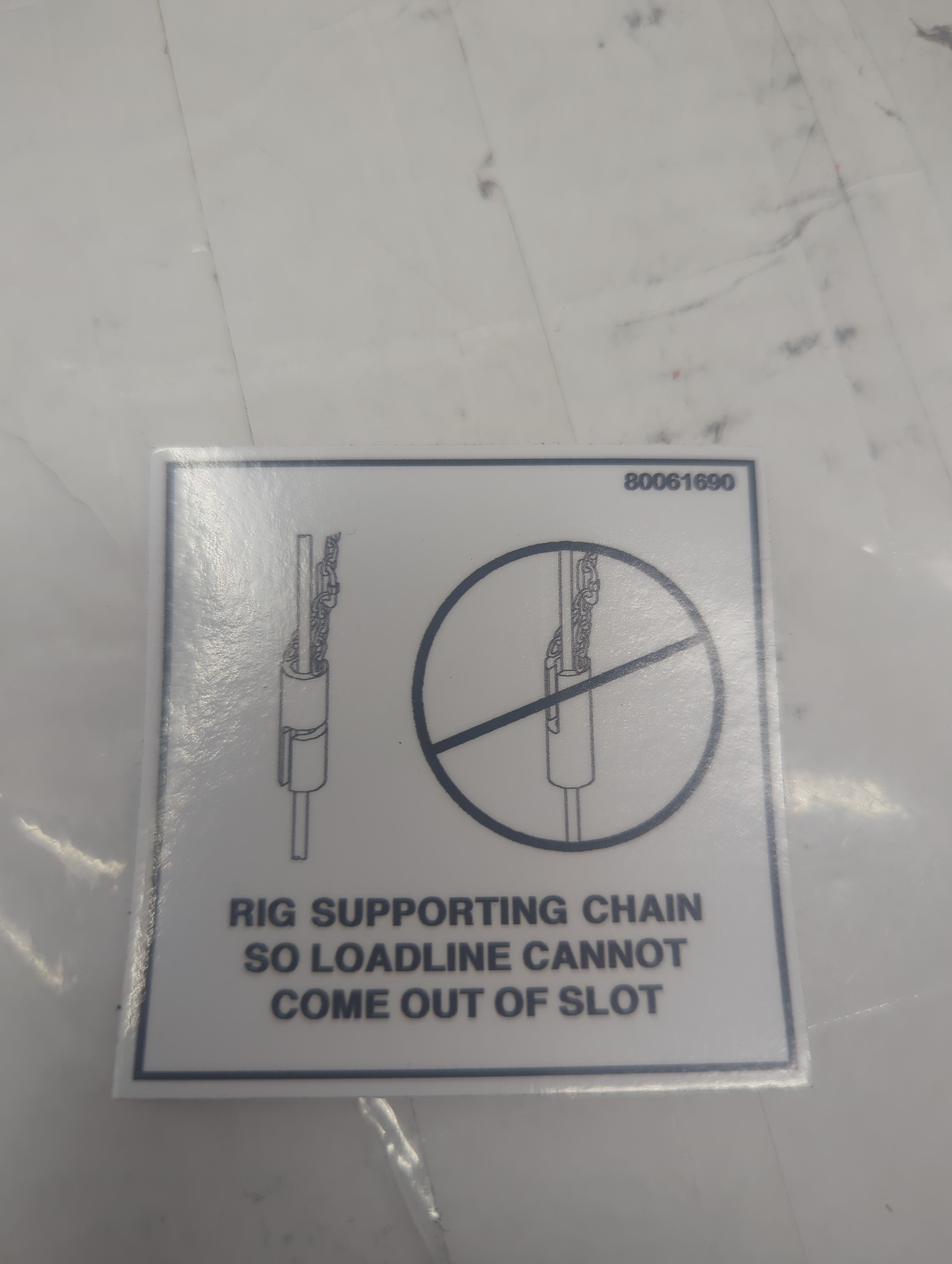 80061690 | New Decal - Support Chain – CraneWorks