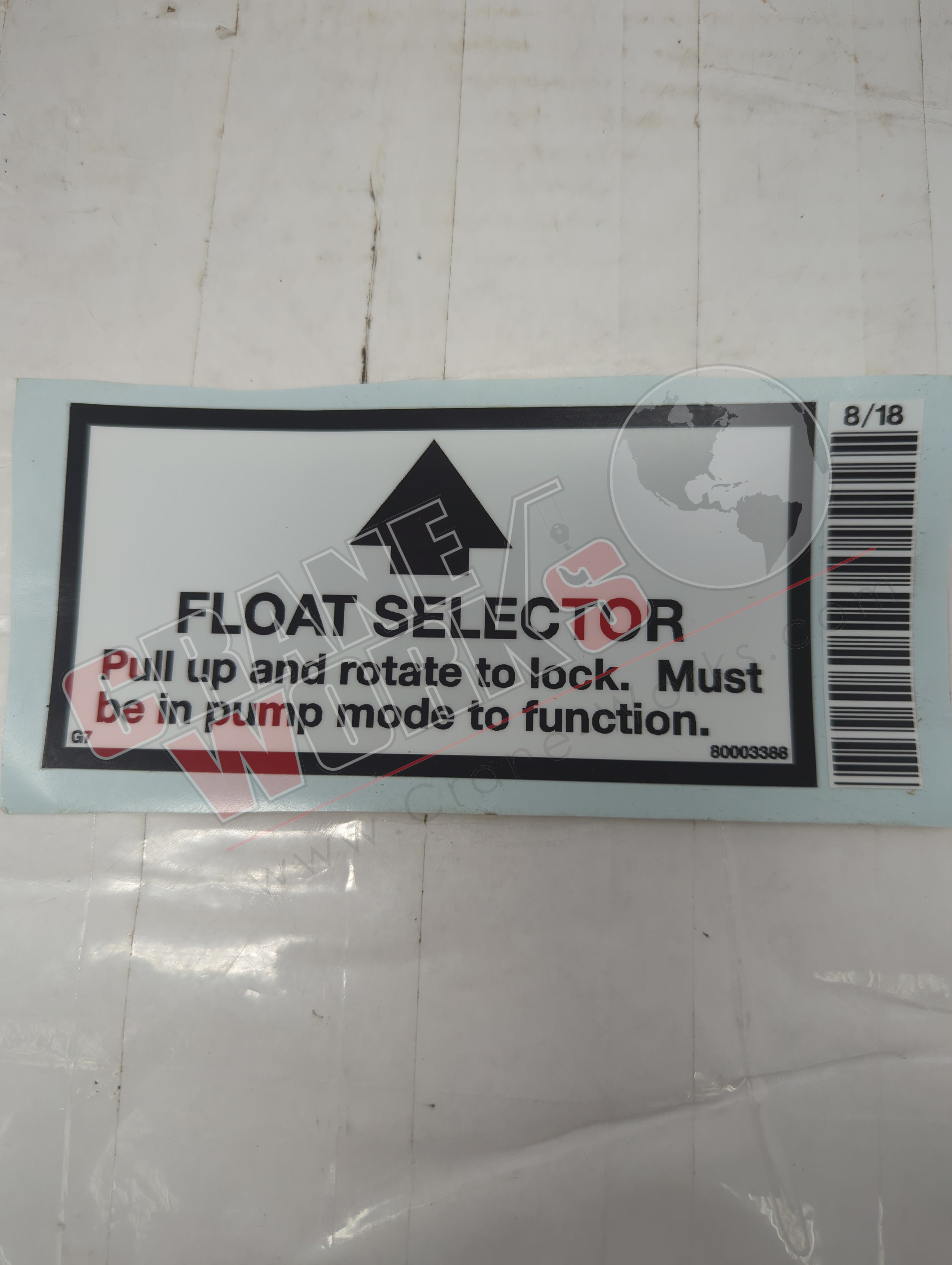 80003388 | New Decal - Float Selector – CraneWorks