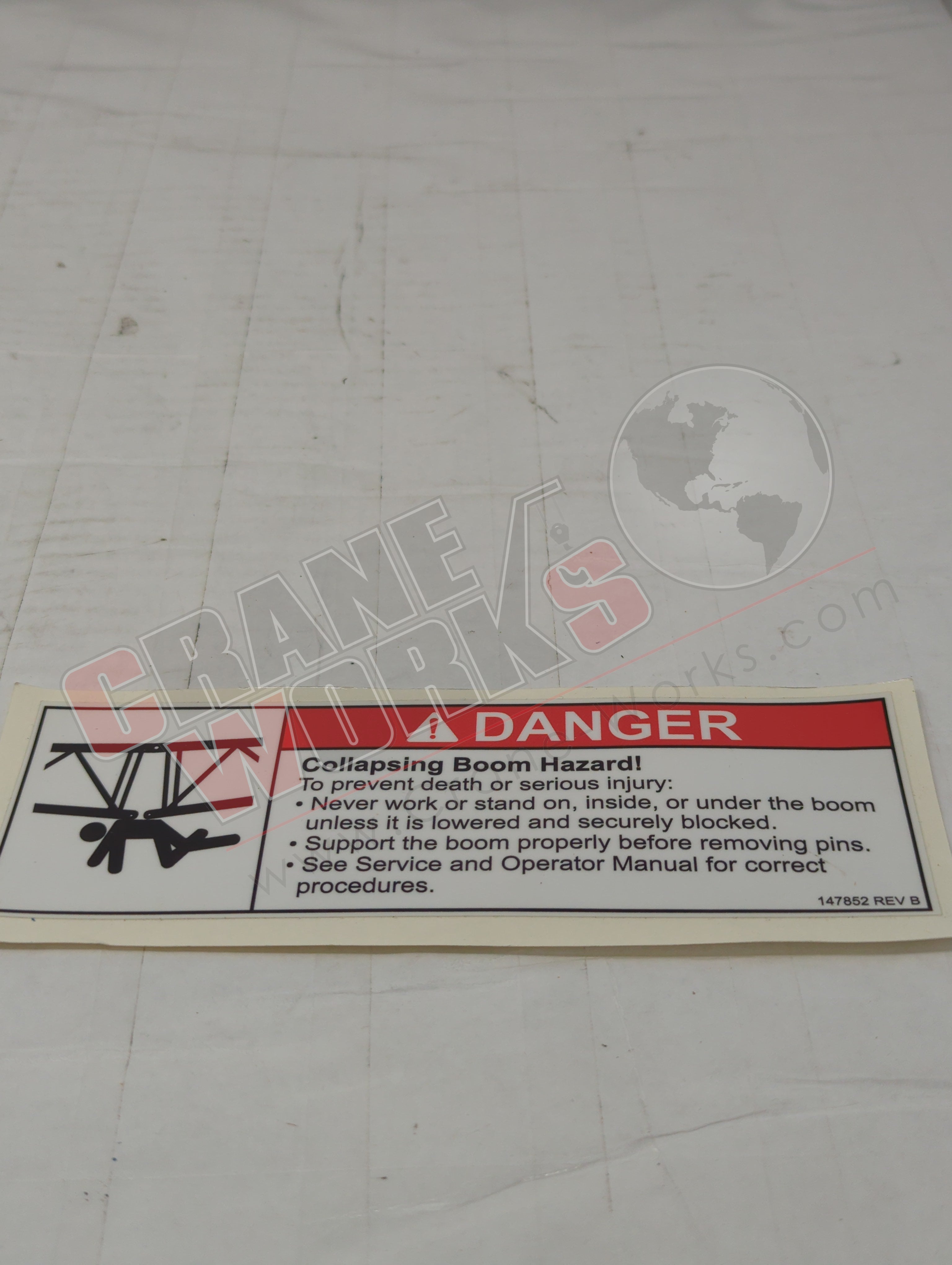 1478529 | New Decal - Boom Hazard – CraneWorks