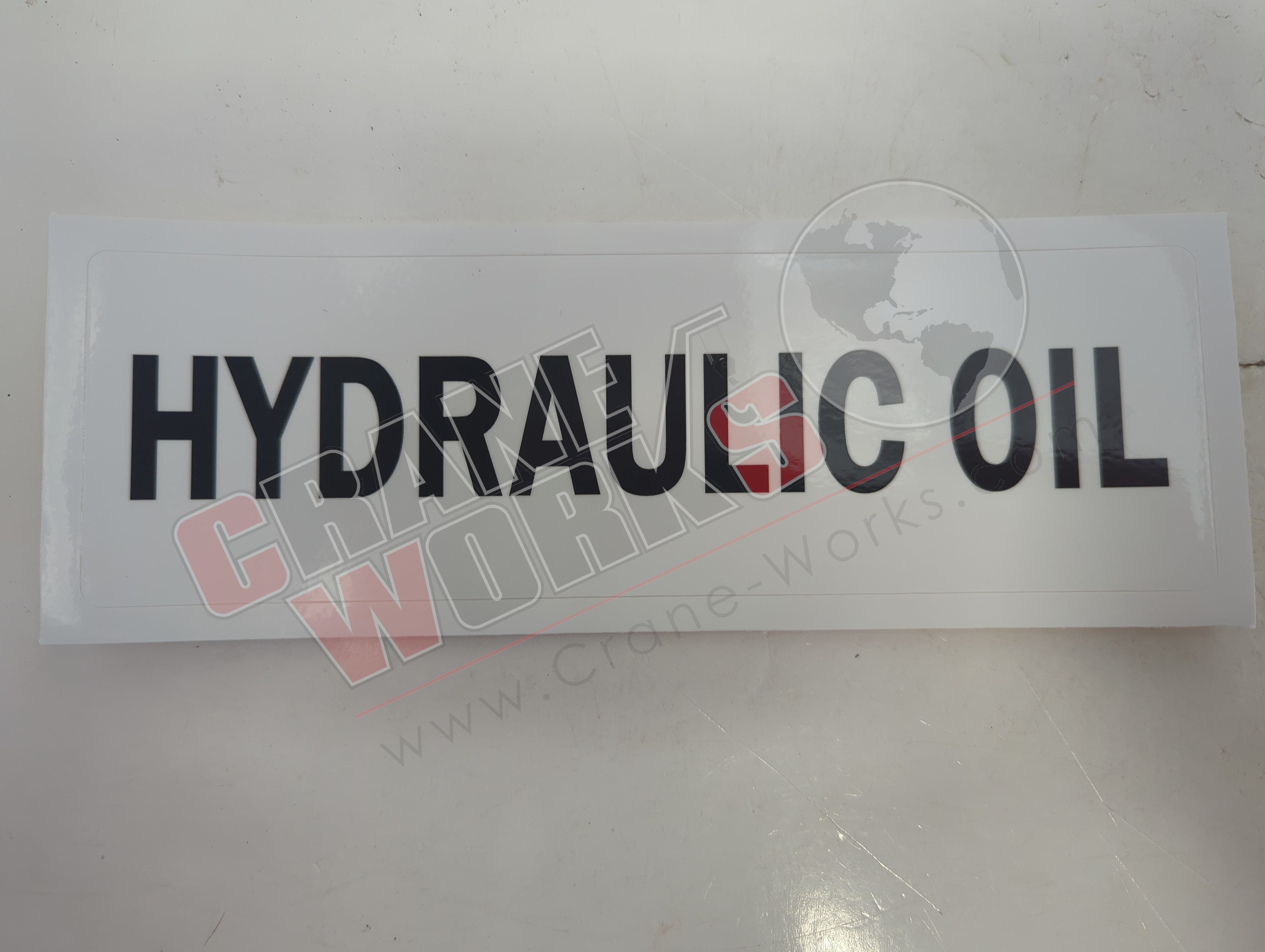 HYDRAULIC OIL DECAL | New Hyd Oil Decal – CraneWorks