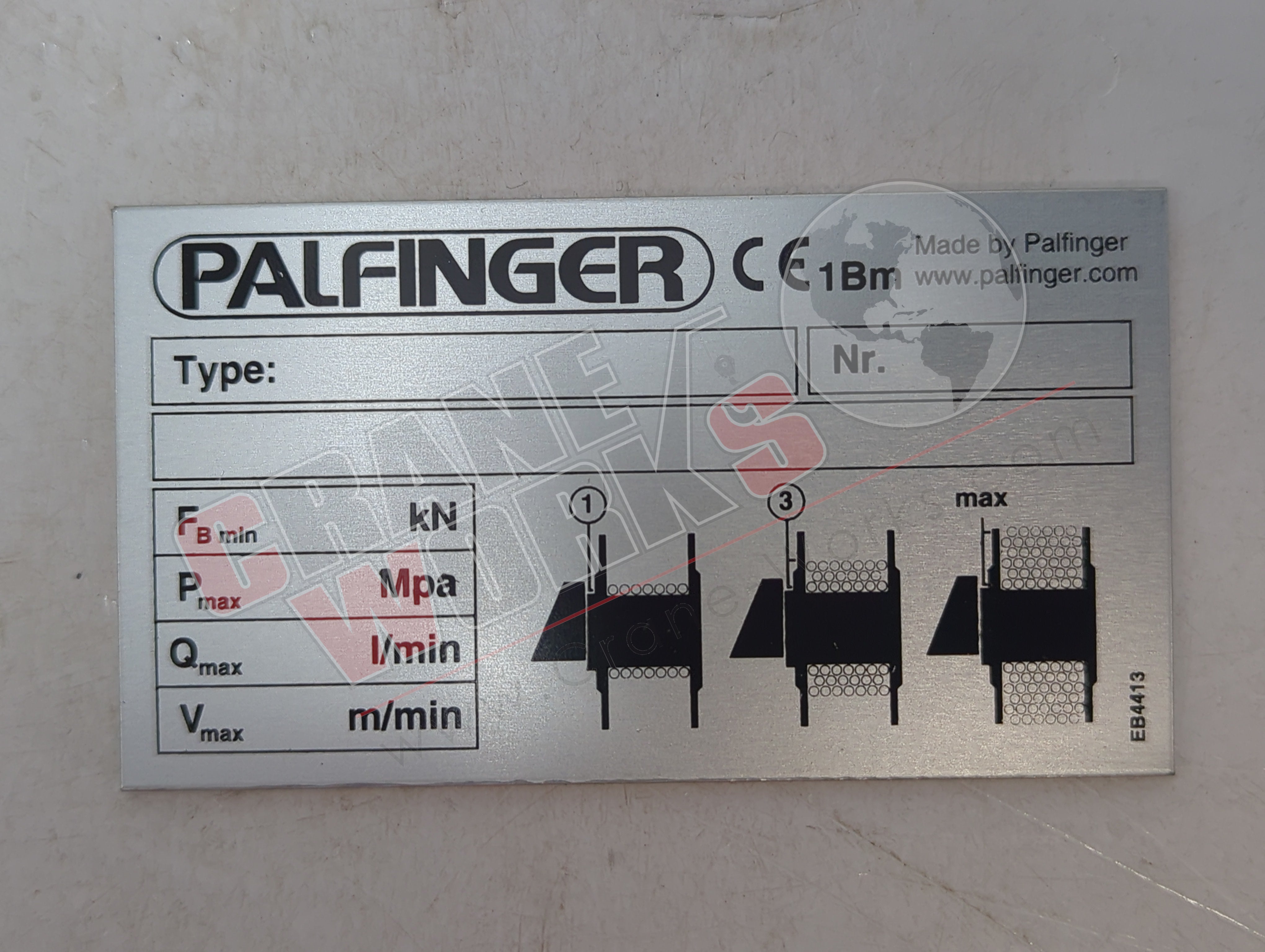 EB4413 | New Placard – CraneWorks