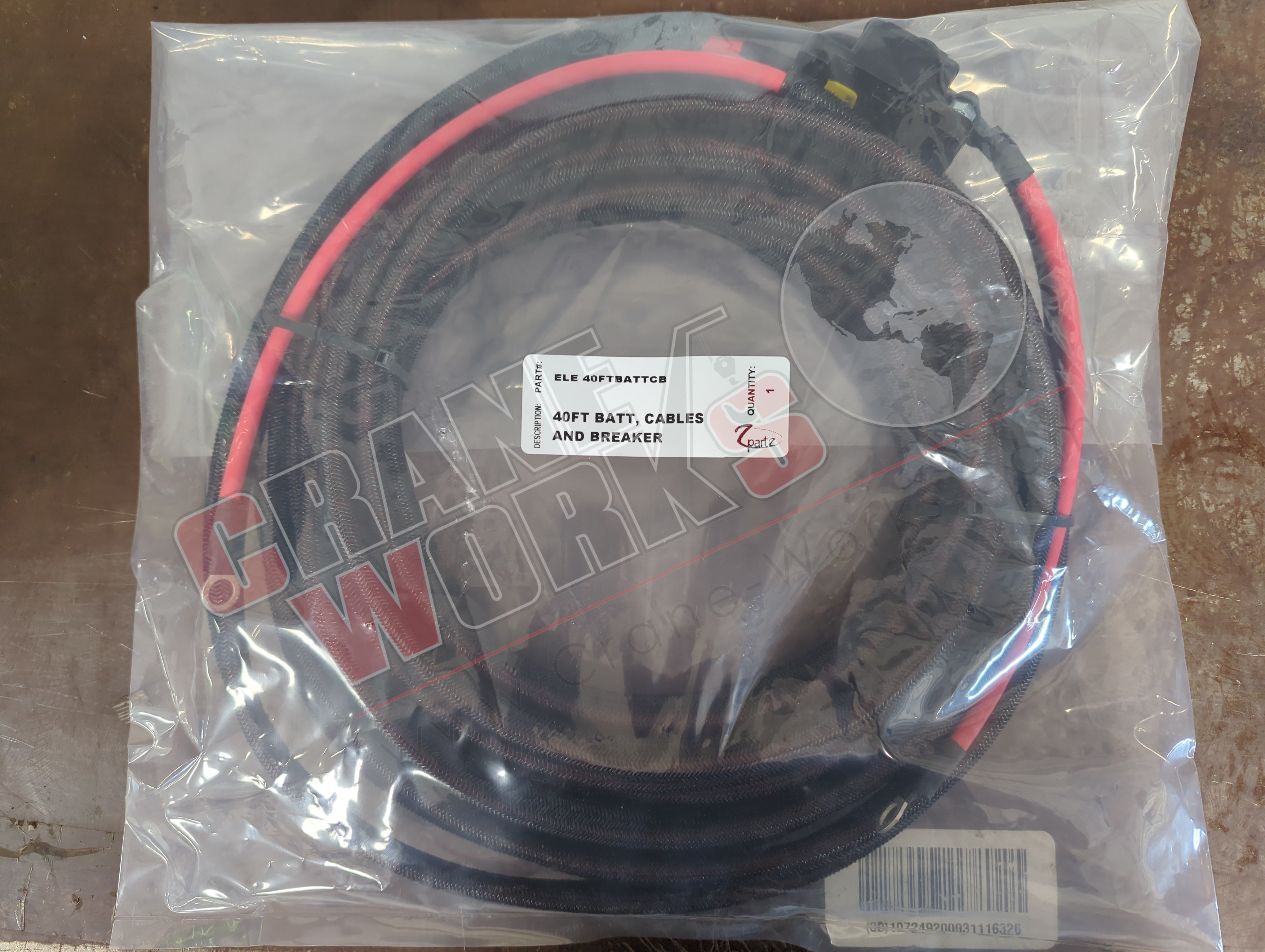 40FTBATTCB | New 40Ft Batt. Cables And Breaker – CraneWorks