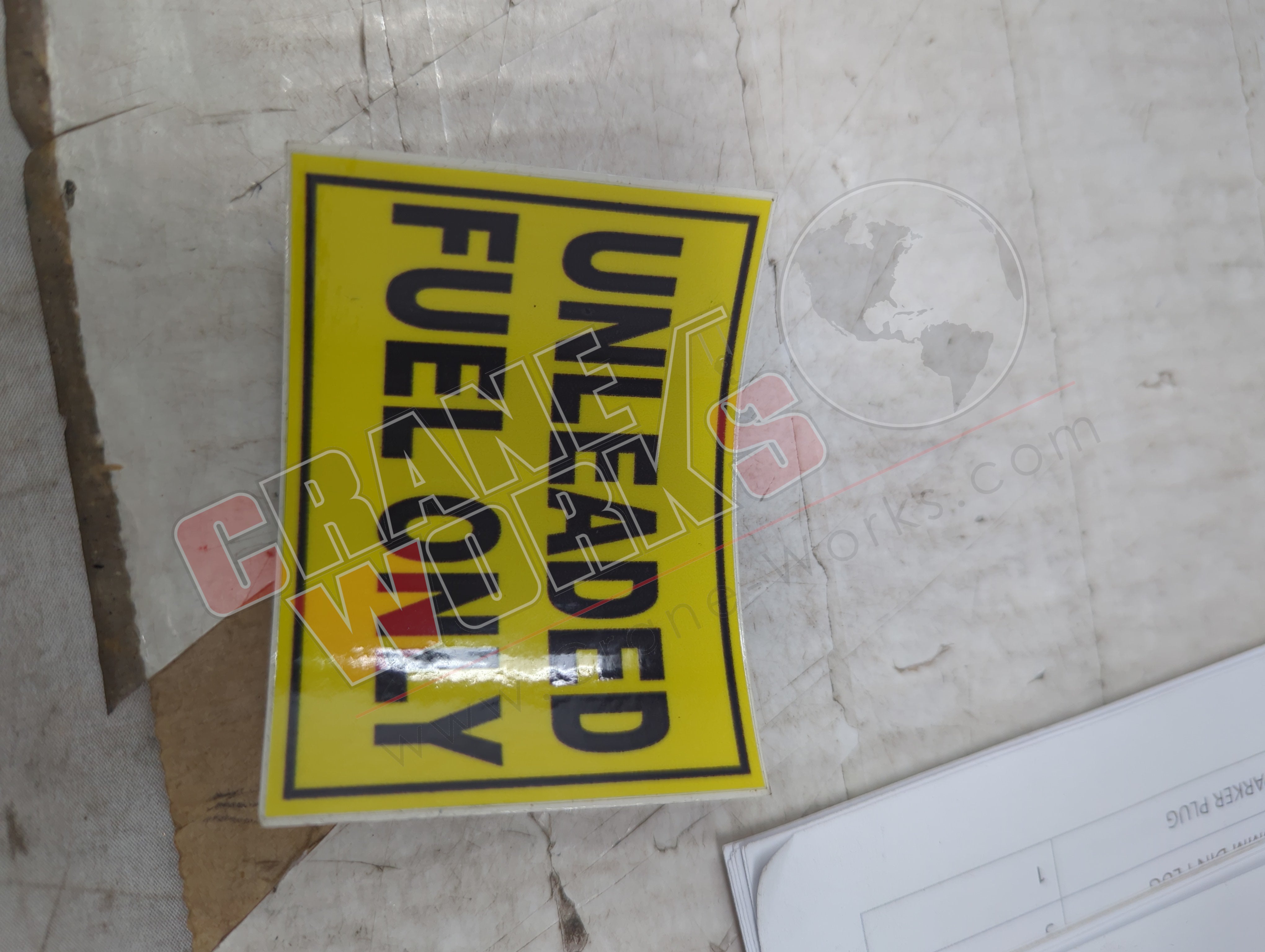 UNLEADED | New Unleaded Fuel Only Decal – CraneWorks