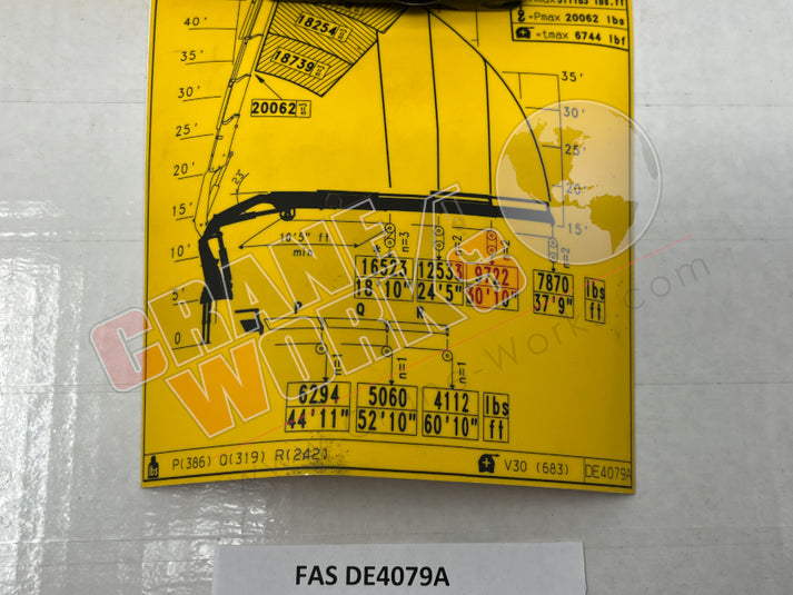 DE4079A | NEW LOAD CHART – CraneWorks